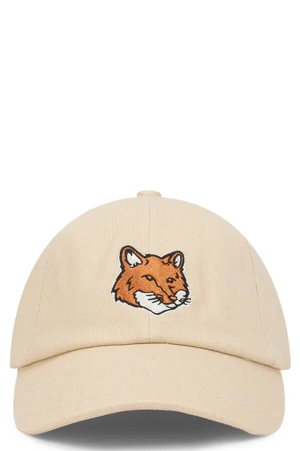 Maison Kitsuné Cotton Cap With Embroidered Design For