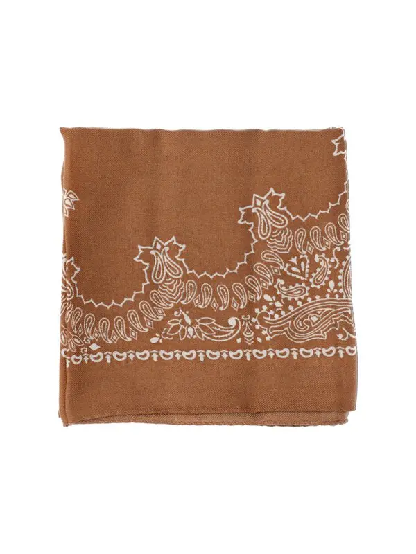 Destin 100% Wool Scarf - Brown