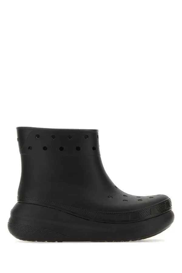 CROCS Croslite Classic Crush Ankle Boots - Black