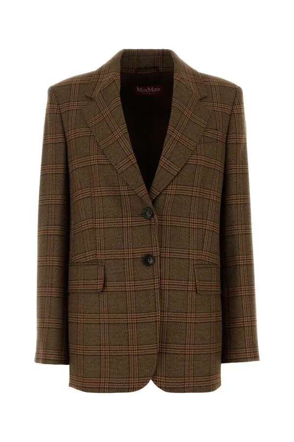 MM STUDIO Embroidered Wool Blazer