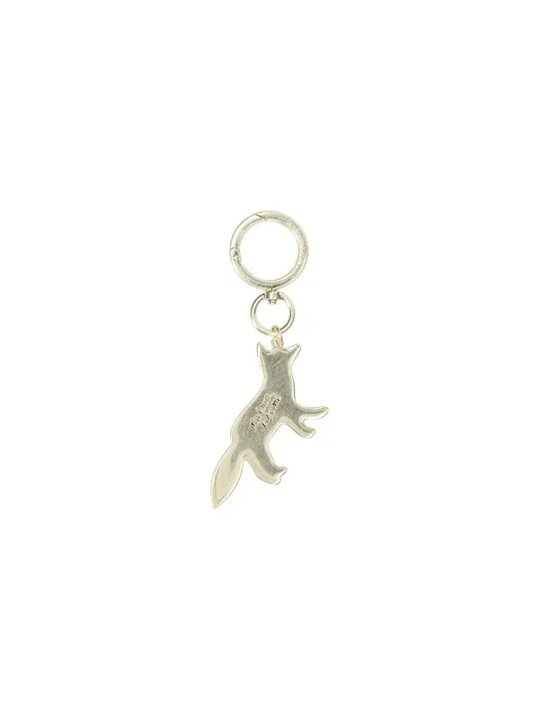 Maison Kitsuné Tone Mini Keychain Charm In 100% Brass