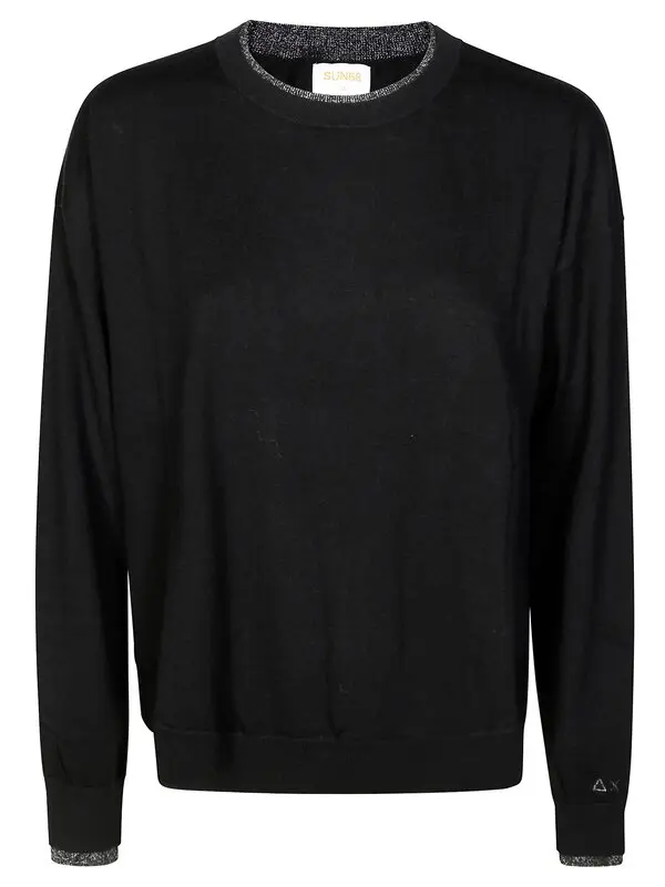SUN 68 Lurex Knit Cardigan For