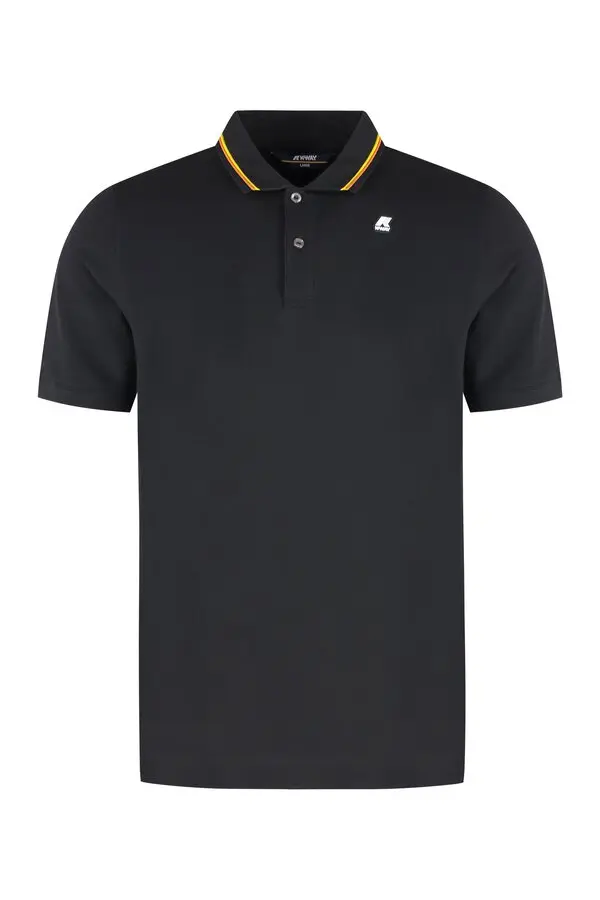 K-WAY Cotton-piqué Polo Shirt With Side Slits