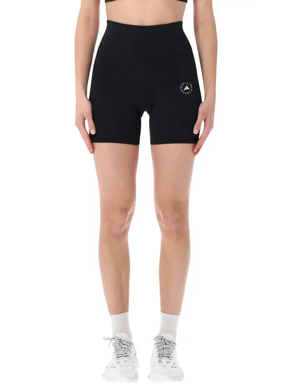 Adidas By Stella McCartney High-rise Yoga Shorts - Black