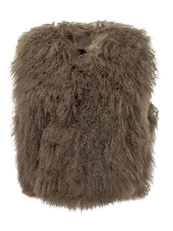 MARTHA LOUIS Mongolian Shearling Vest