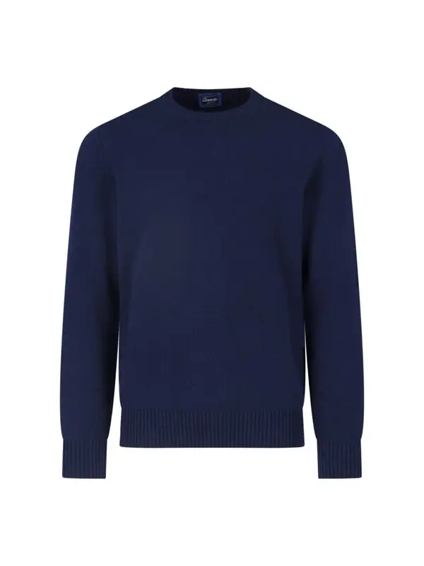 DRUMOHR Cashmere Crewneck Sweater - Blue