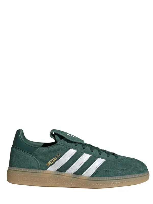 Adidas Suede Lace-up Sneakers With 3-stripes Logo And Rubber Sole - Green