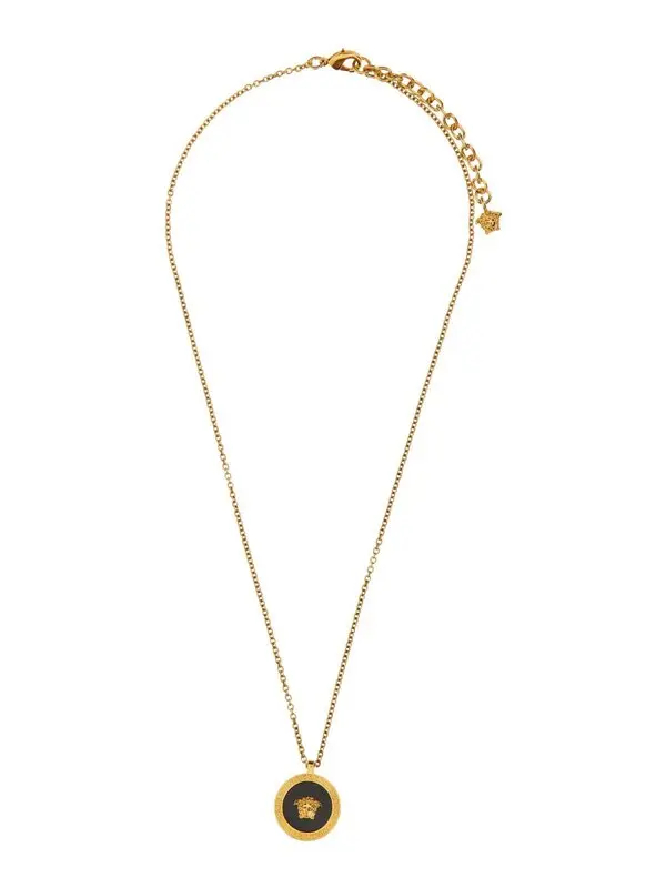 Versace Medallion Pendant Necklace - Gold