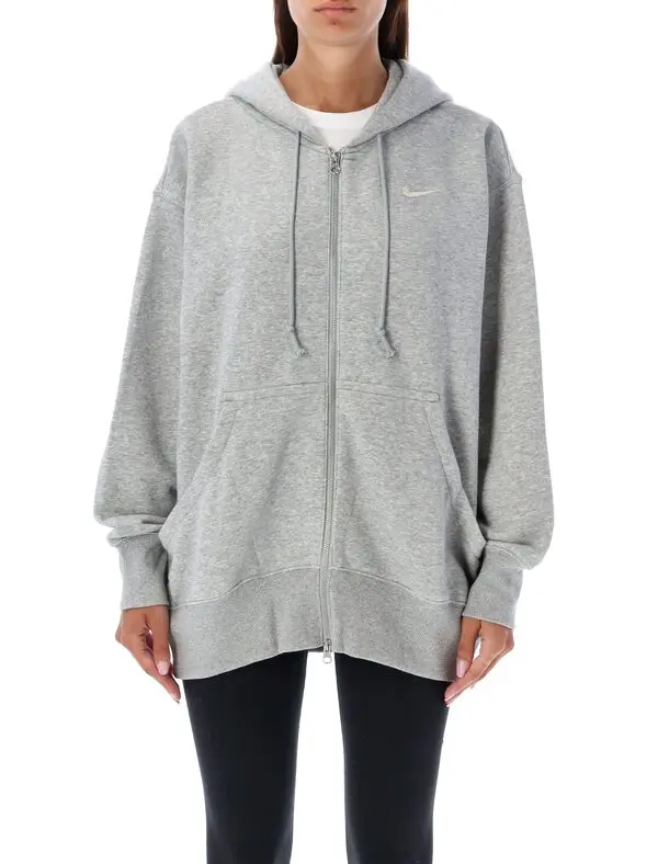 Nike Oversized Full Zip Hoodie Size - Grey