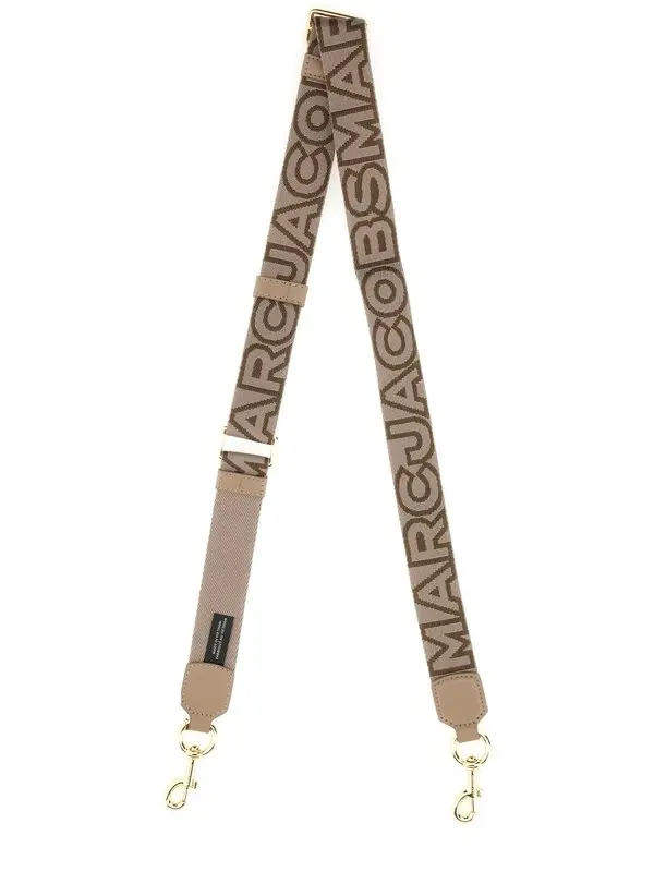 Marc Jacobs Fabric Strap With Logo For Bags - Beige