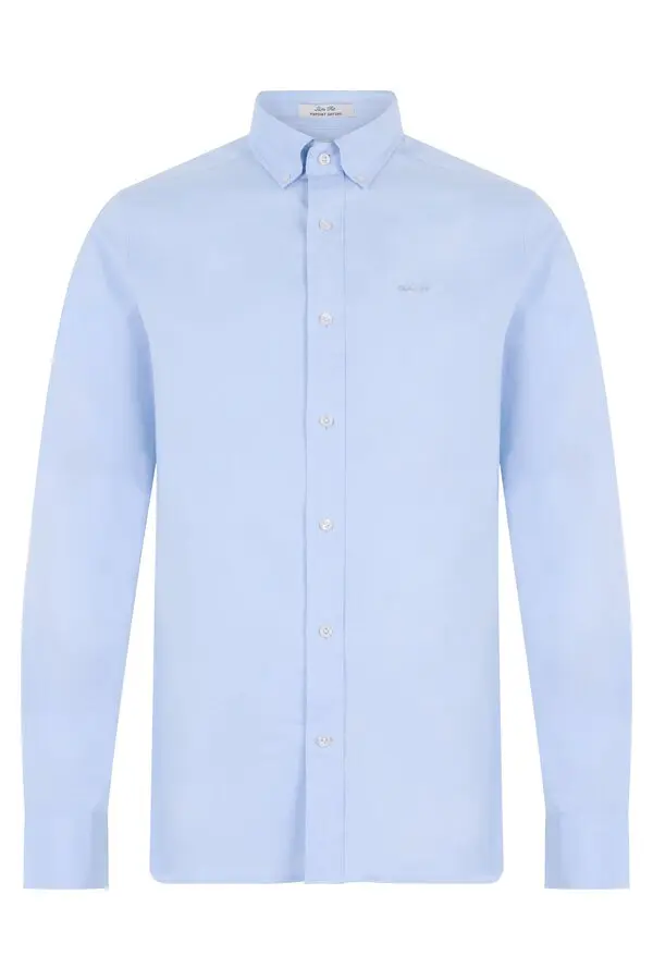 Gant Slim Fit Mini Cotton Shirt Edition - Light Blue