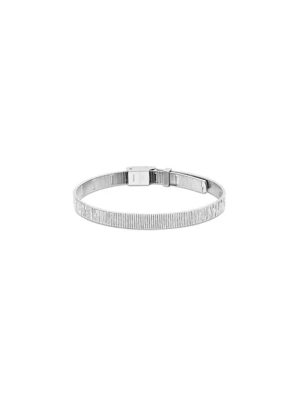 Calvin Klein Textured Linear Bracelet - Silver