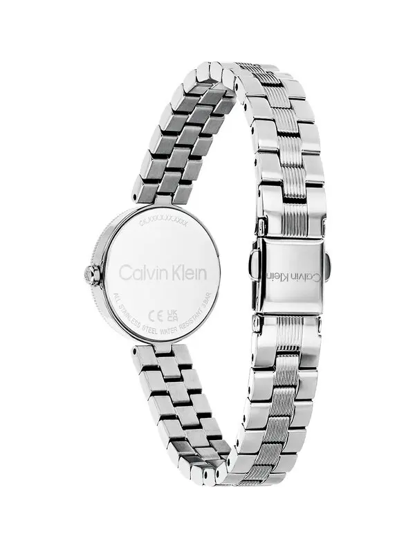 Calvin Klein Textured Bezel Shimmer Dial Watch - Green