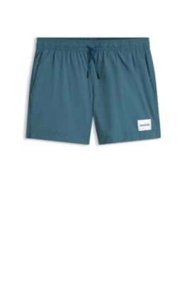 Hugo Quick-drying Swim Shorts In Recycled Material With Logo
