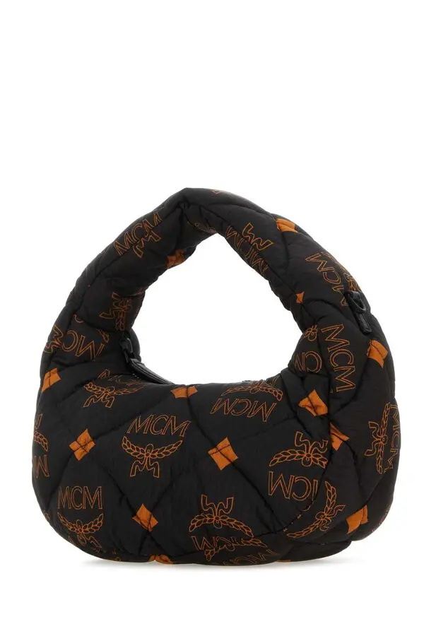 Mcm Printed Nylon Handbag