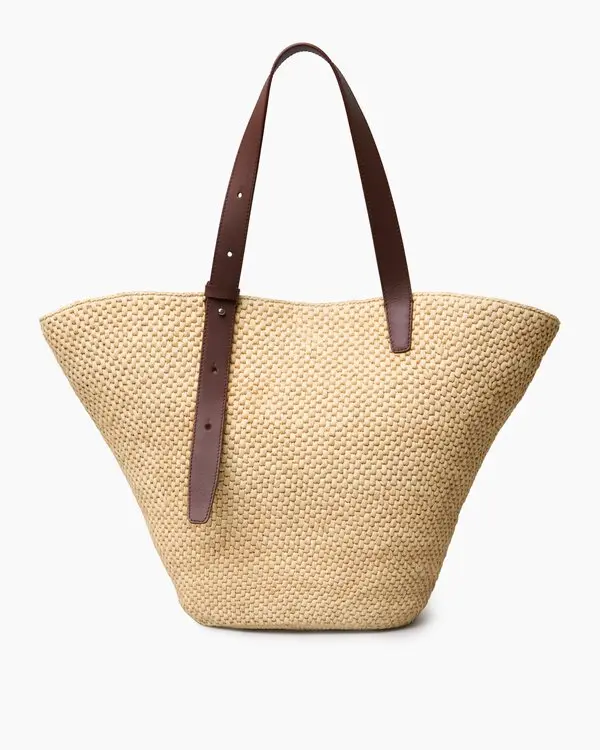 LIÉ STUDIO The Bianca Raffia Bag Large