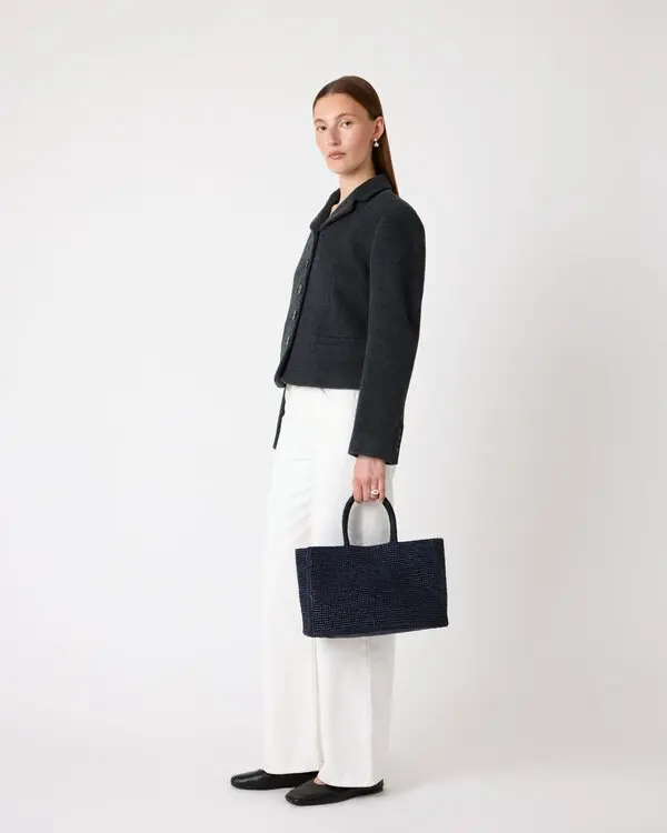 LIÉ STUDIO The Charlotte Raffia Bag Small