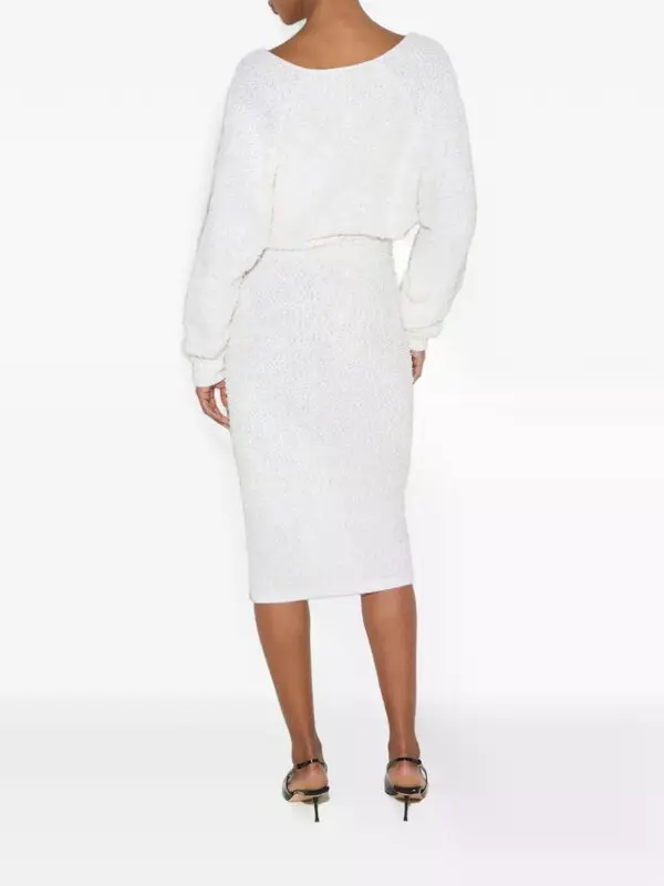 Elisabetta Franchi Raglan-sleeve V-neck Dress