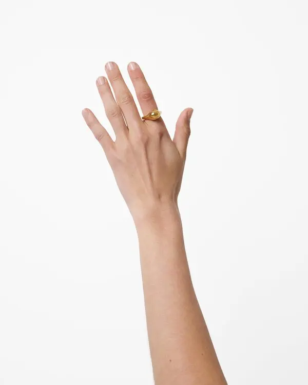 LIÉ STUDIO The Chloe Ring In 18k -plated Sterling Silver - Gold