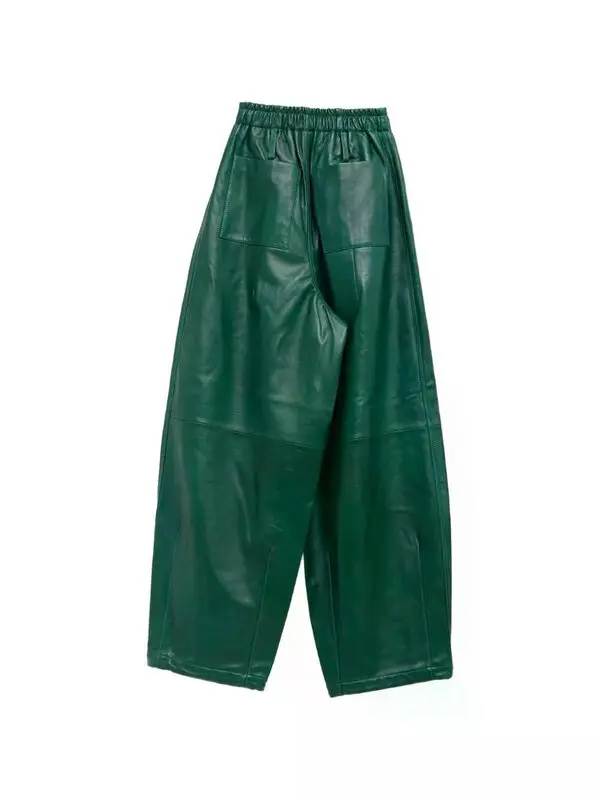 THE FRANKIE SHOP Wide-leg Leather Trousers