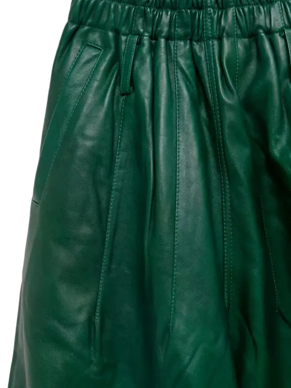 THE FRANKIE SHOP Wide-leg Leather Trousers