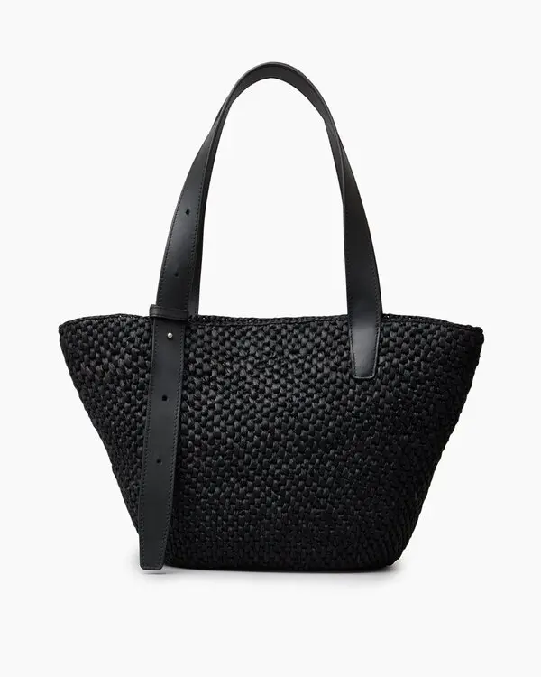 LIÉ STUDIO The Bianca Raffia Bag Small
