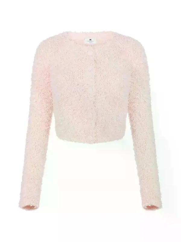 Elisabetta Franchi Cardigan In Fleece Fabric