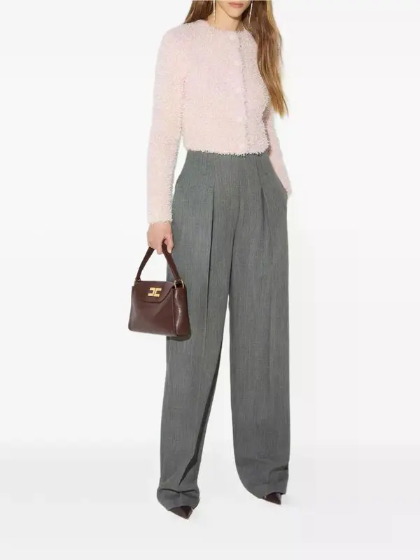 Elisabetta Franchi Cardigan In Fleece Fabric