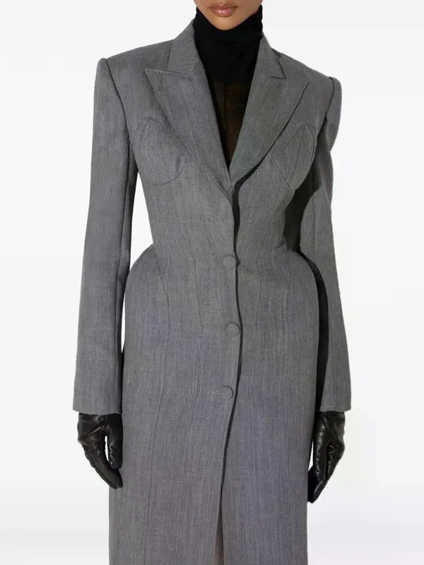 Elisabetta Franchi Wool Bustier-style Coat