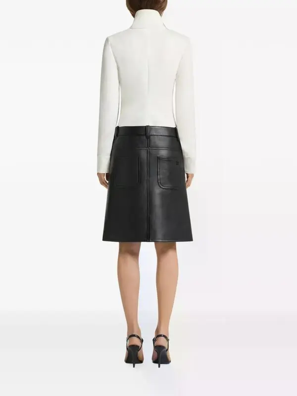COURREGES Zip-up Twill Cardigan