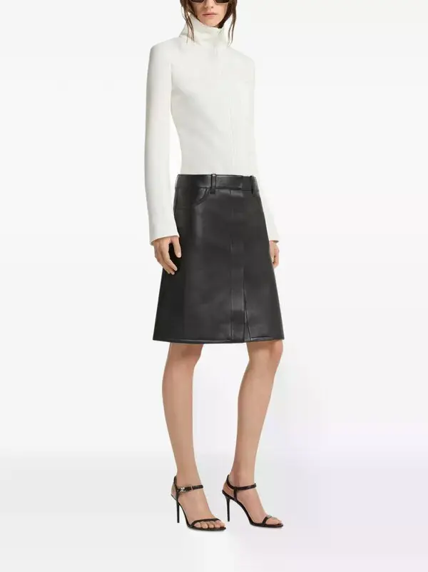 COURREGES Zip-up Twill Cardigan