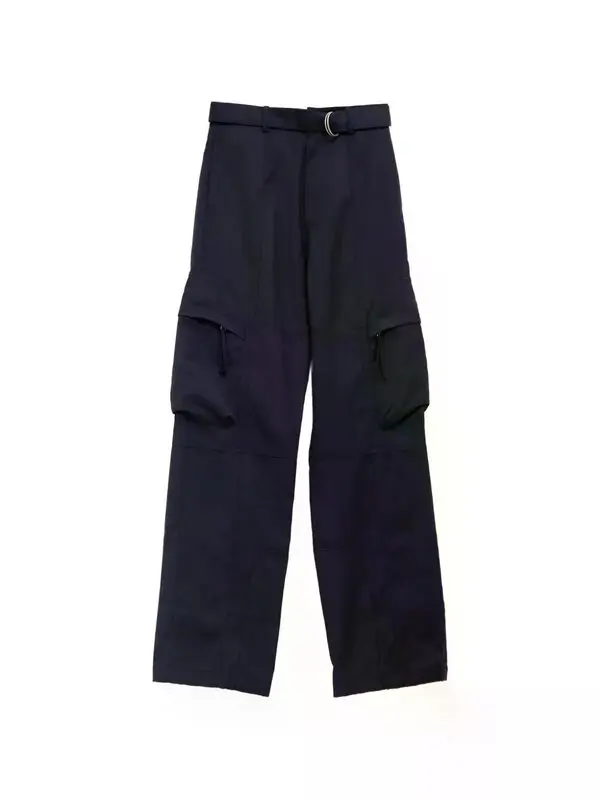 THE FRANKIE SHOP Kelly Belted Cargo Pants - Blue