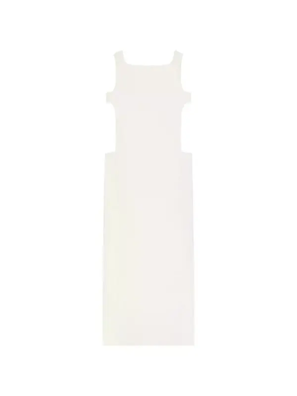 COURREGES Cut-out Crepe Maxi Dress