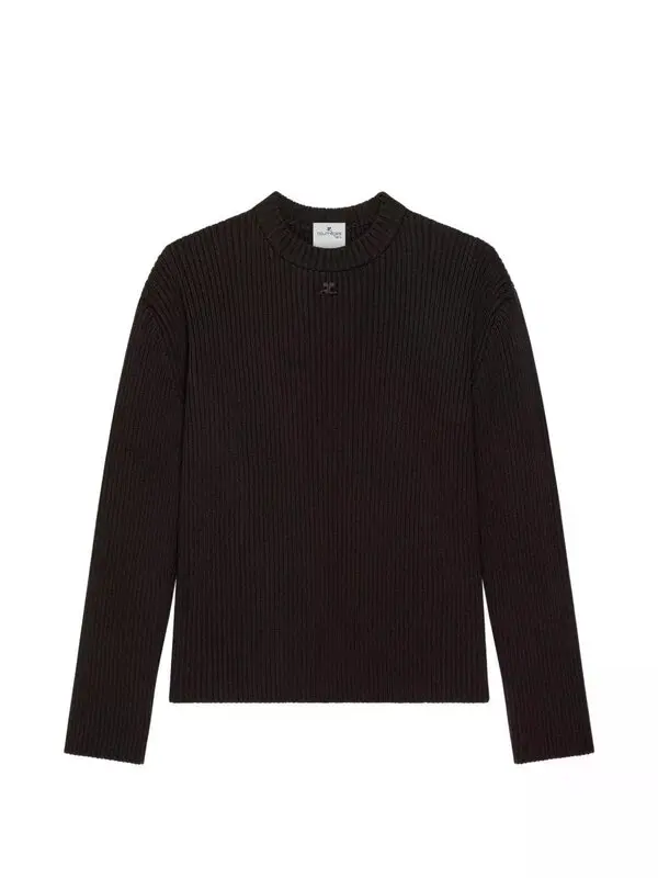 COURREGES Ribbed-knit Merino Sweater