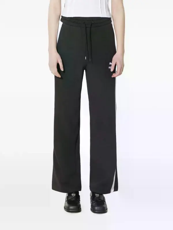 PUMA Iconic T7 Stripe Logo Trousers - Black