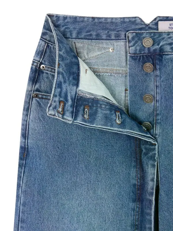 STUDIO TOMBOY Buttoned Wide-leg Jeans