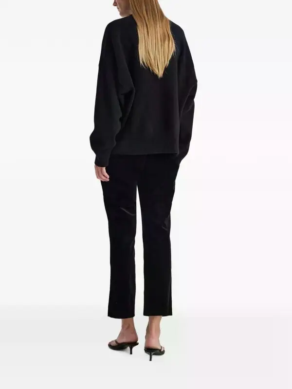RÓHE Velvet Cigarette-leg Trousers