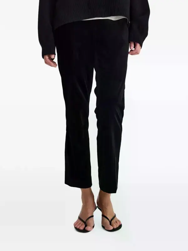RÓHE Velvet Cigarette-leg Trousers