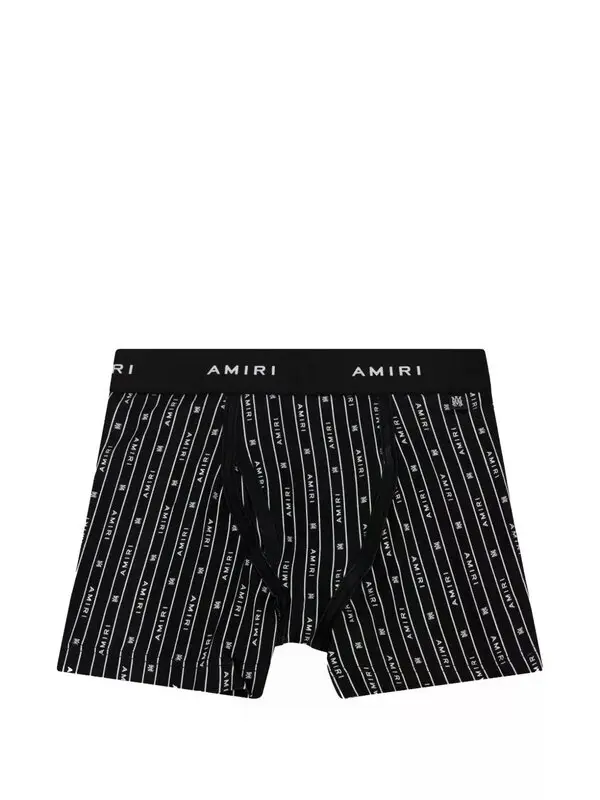 Amiri Logo-print Pinstripe Briefs