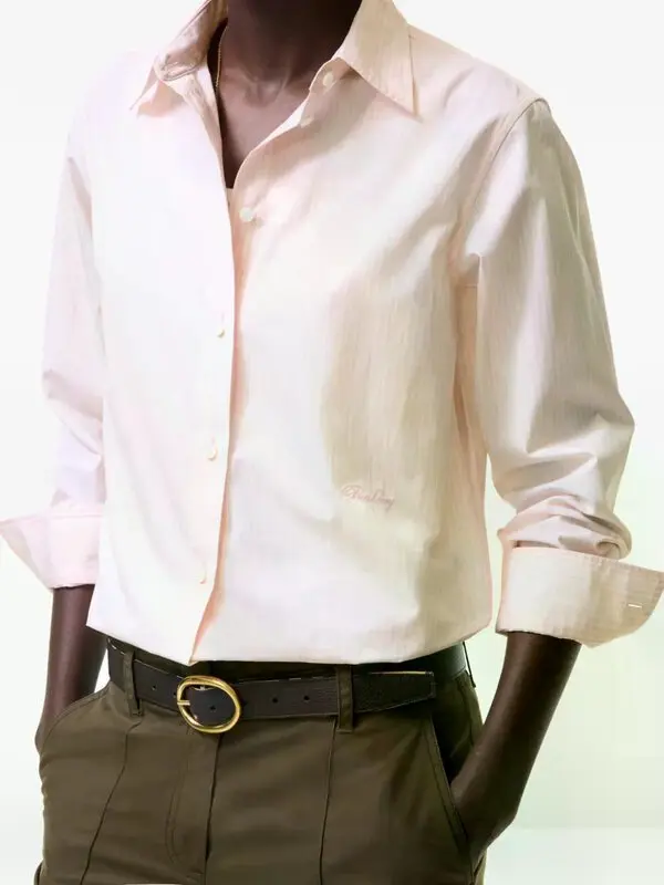 Burberry Classic Fit Striped Cotton Shirt