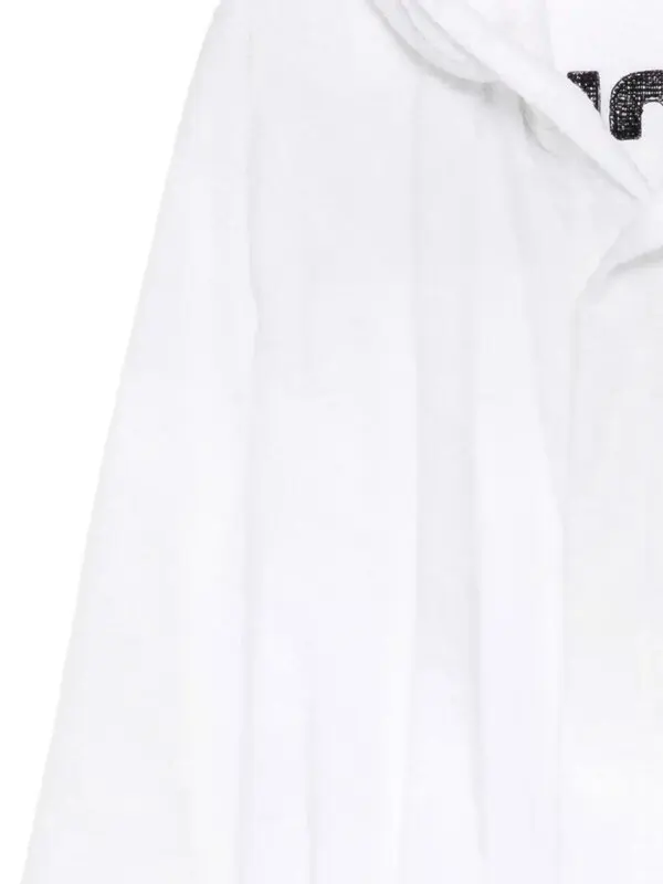 Moschino Belted Hood Bathrobe - White