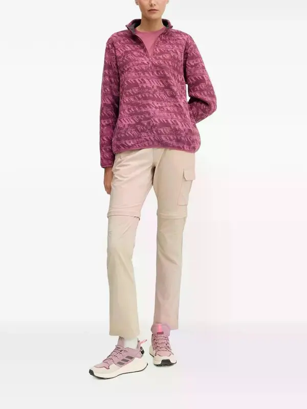 JACK WOLFSKIN Zipped Patterned Sweatshirt