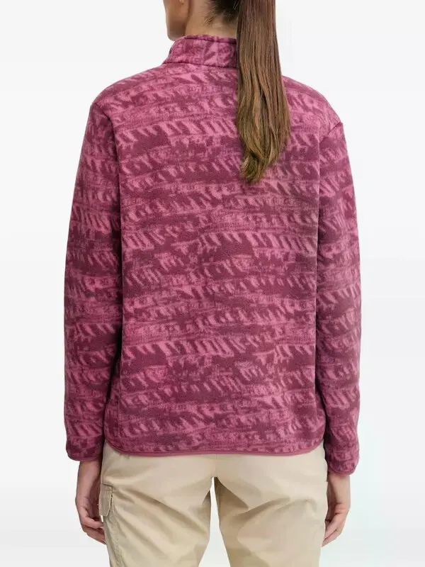 JACK WOLFSKIN Zipped Patterned Sweatshirt