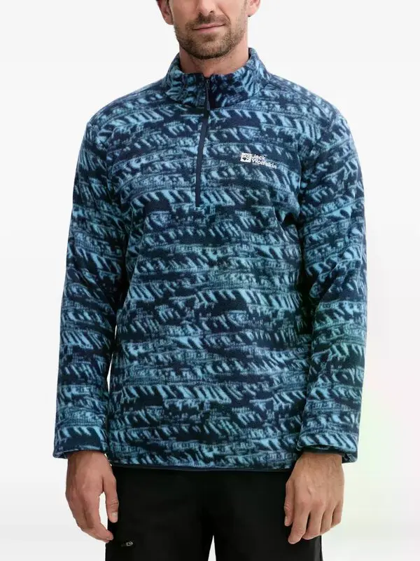 JACK WOLFSKIN Big Sky Half-zip Sweater - Blue