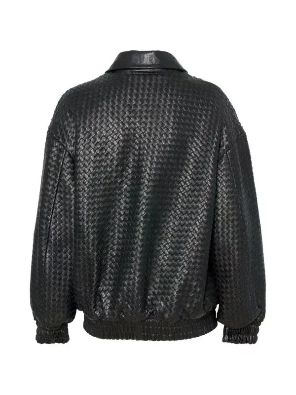 MANOKHI Sara Braided Leather Jacket