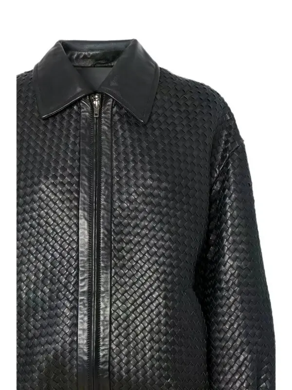 MANOKHI Sara Braided Leather Jacket