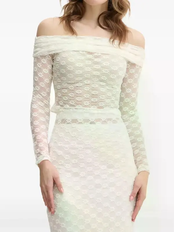 Bardot Adoni Off-shoulder Top - Neutrals