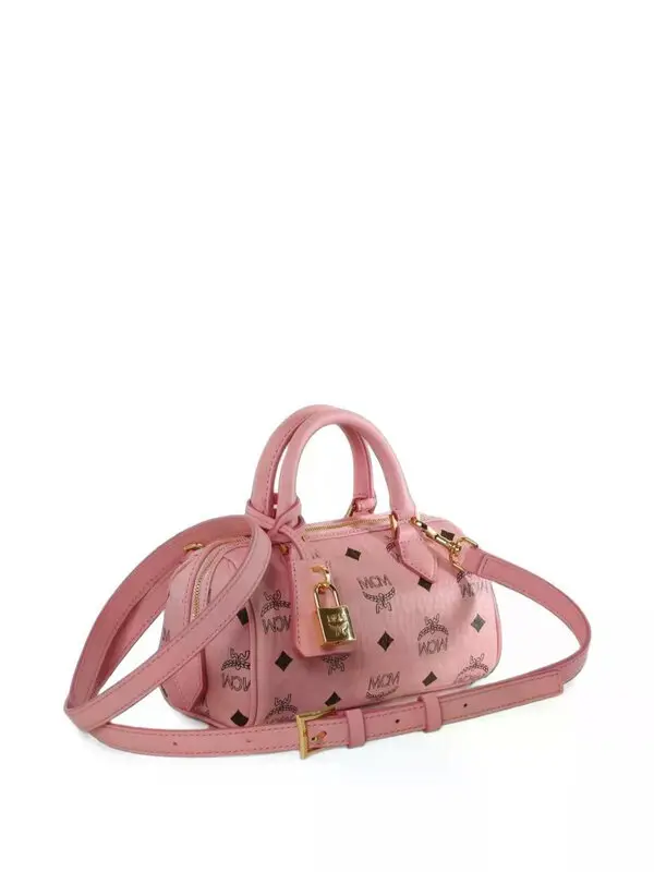 Mcm Mini Ella Padlock-detail Tote Bag - Pink