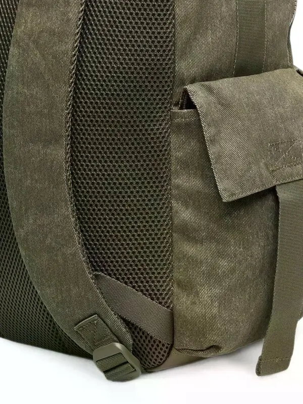 Adidas Washed-effect Logo-patch Backpack