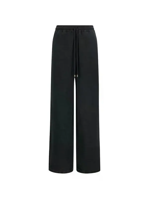 Amiri Script Drawstring Baggy Pants - Black